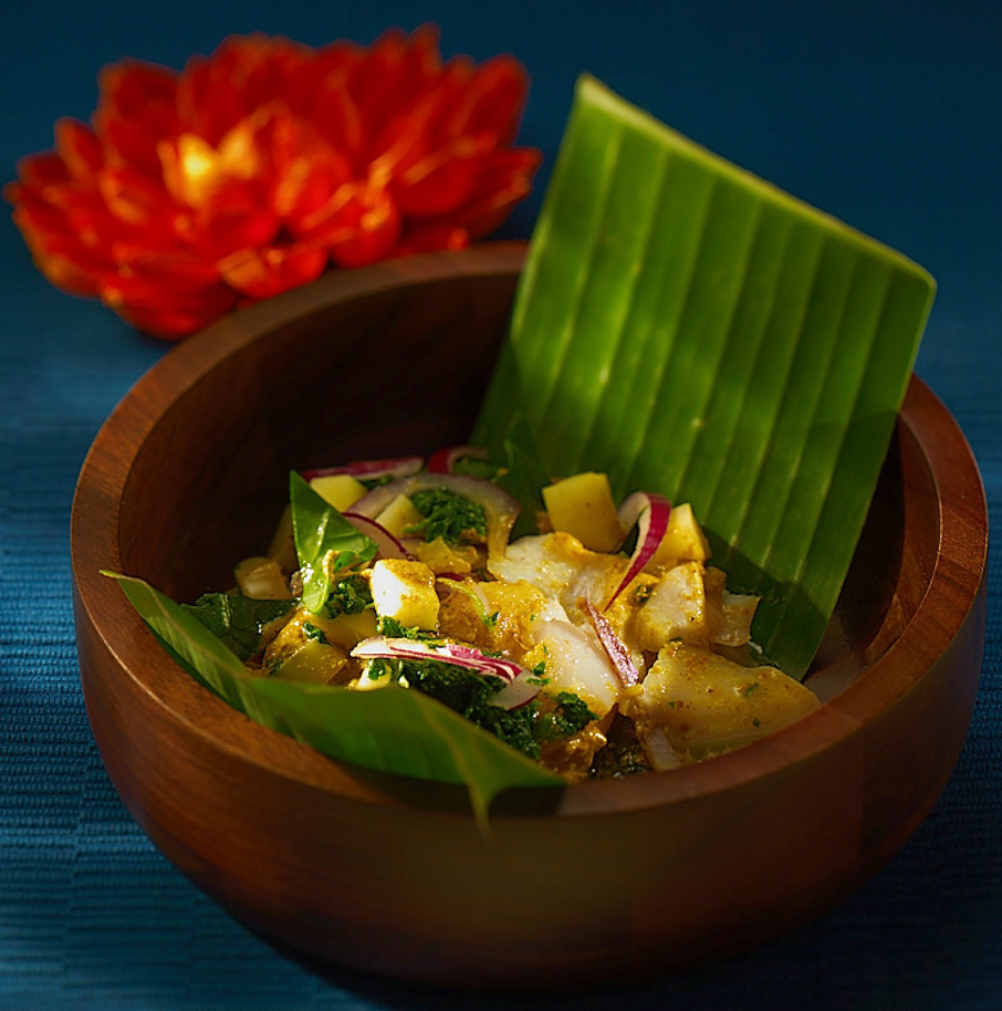 Fisch mit Spinat und Kartoffeln - Shan'shi-AT
